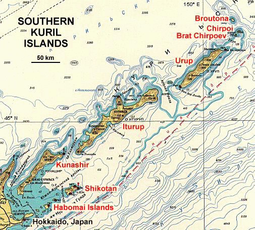 Gallery map: Southern Kurils